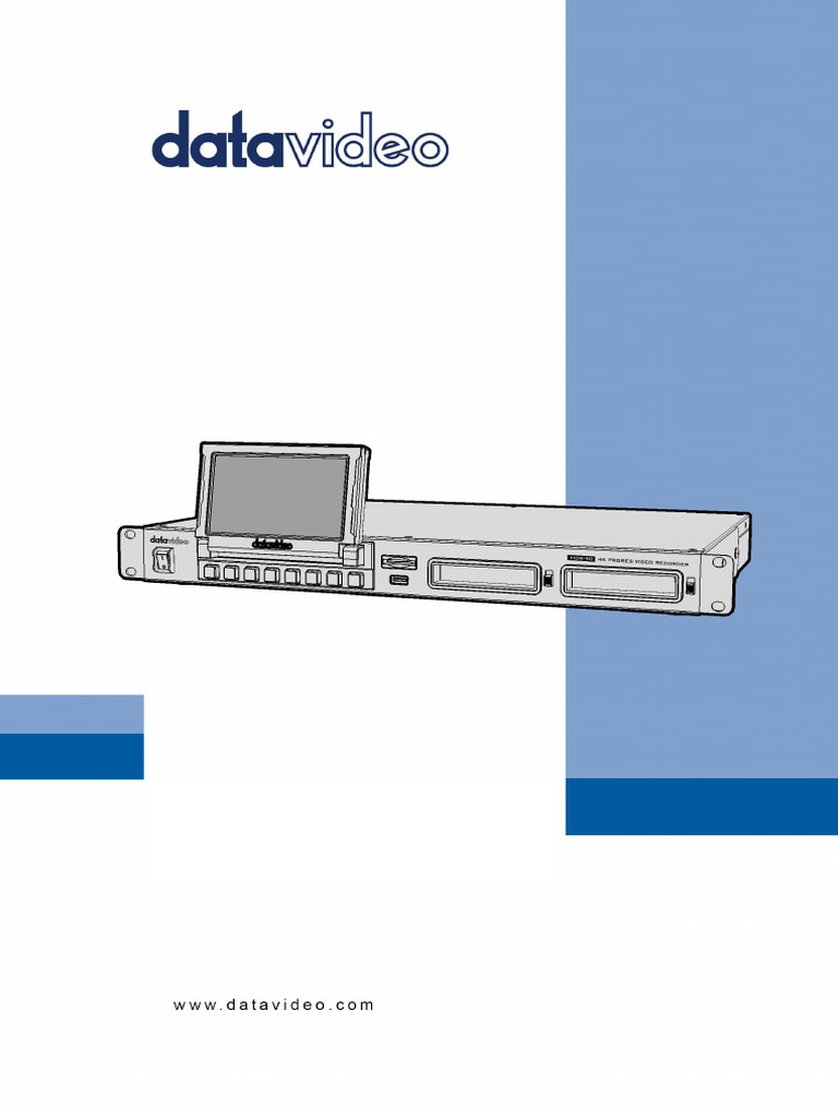 Instruction Manual: Prores 4K Video Recorder 1U Rackmountable | PDF ...