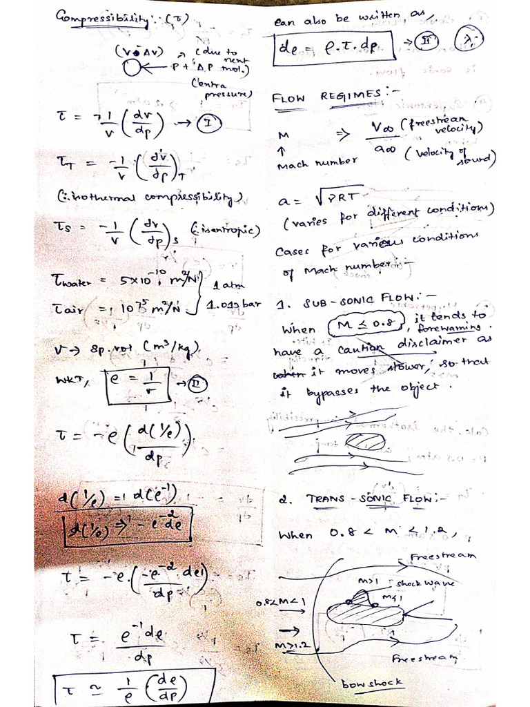 Gas Dynamics Notes | PDF
