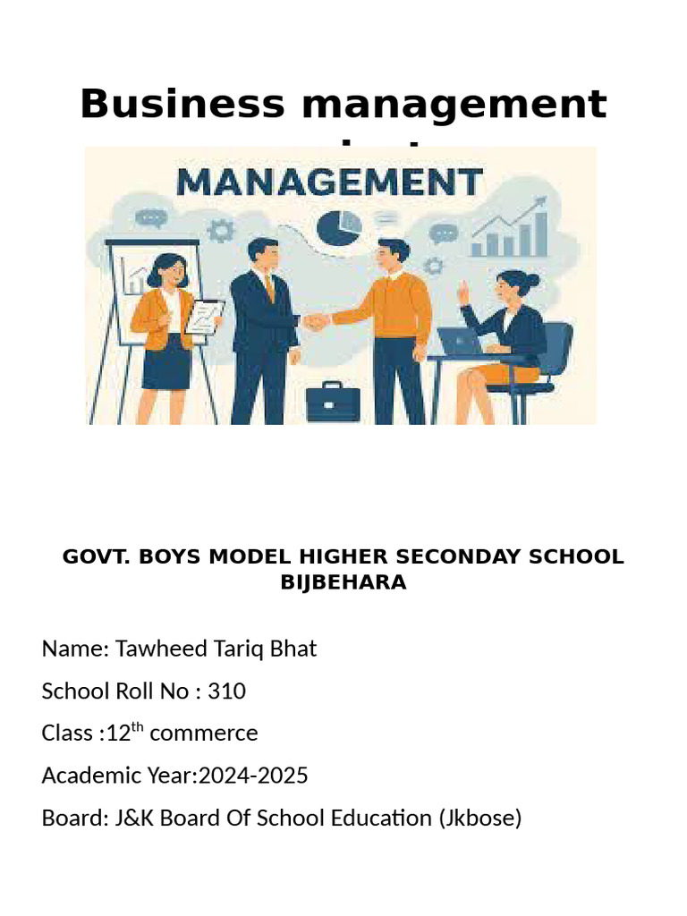 Principles of Management Project Overview | PDF | Business | Economies