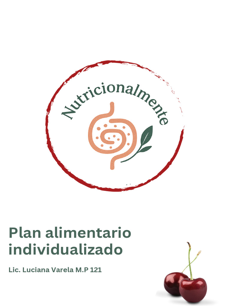 Plan Alimentario Individualizado Ana BAZAN PDF | PDF | Alimentos | Cocina