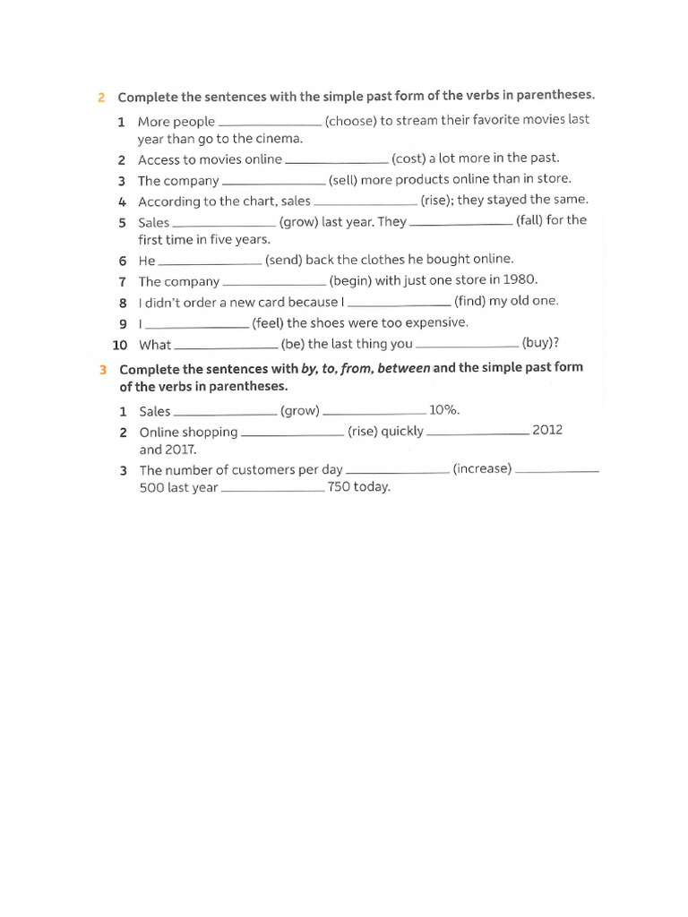 Grammar Review Past Tense | PDF