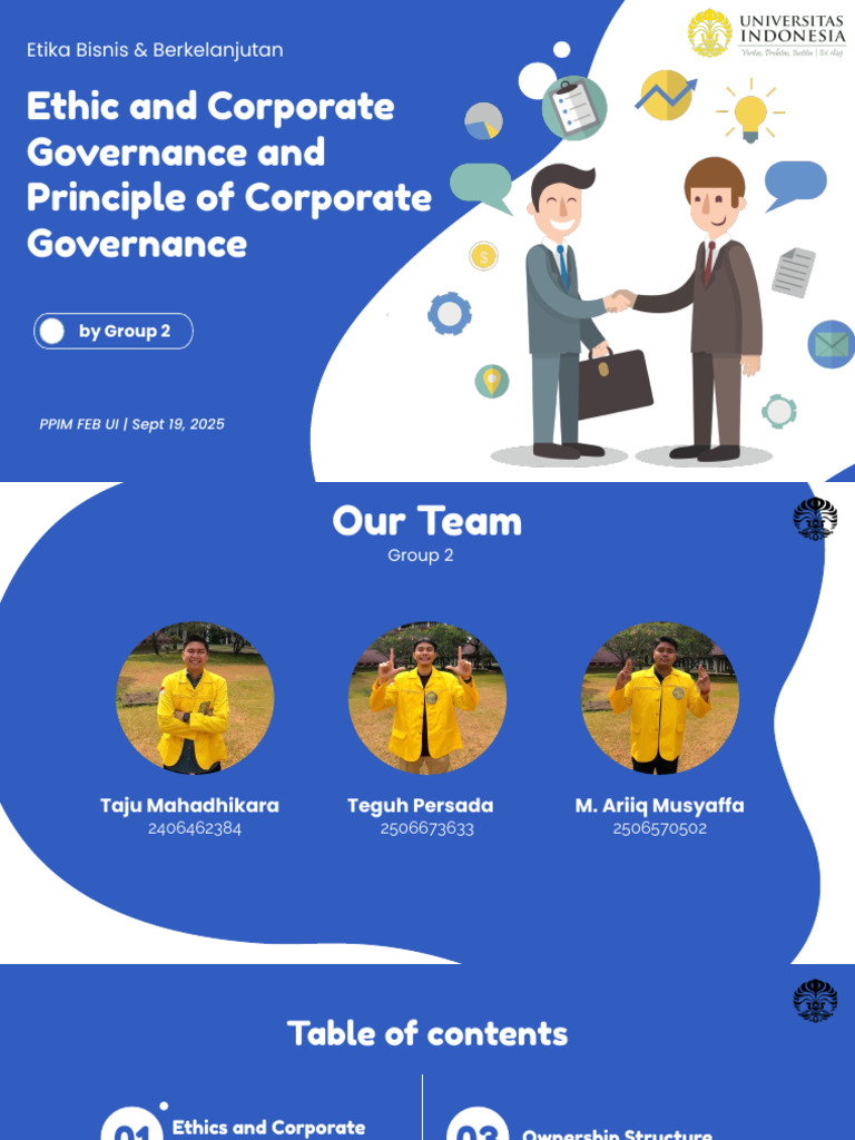 Group 2 - Ethics & Corporate Governance | PDF | Corporate Governance ...