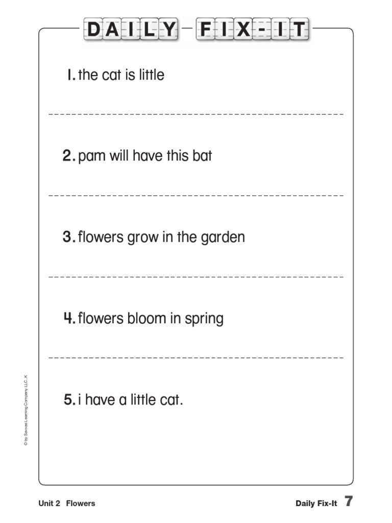 2 Daily Fix It | PDF