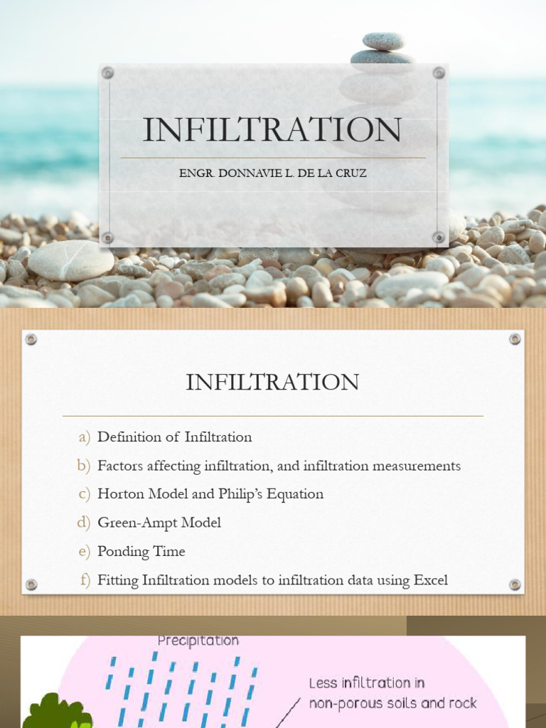 Hydrology 3 - Infiltration | PDF | Aquifer | Water And The Environment