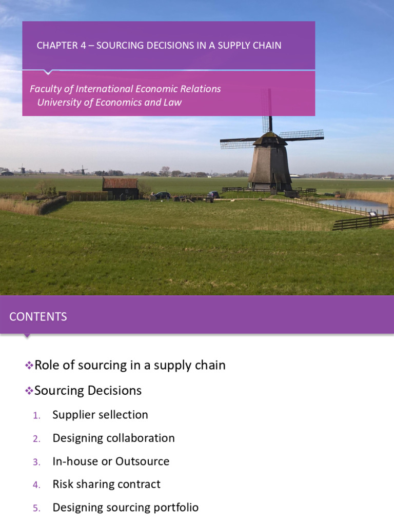 Chapter 4 - SCM | PDF | Procurement | Supply Chain