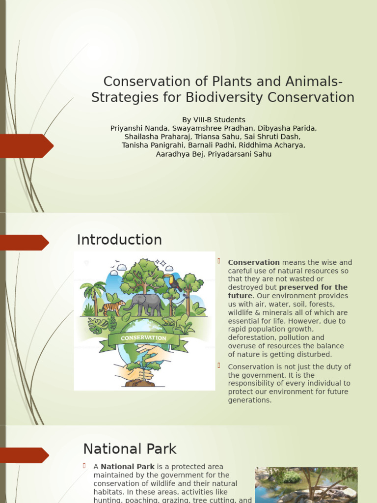 Biodiversity Conservation Strategies | PDF | Conservation Biology | Habitat