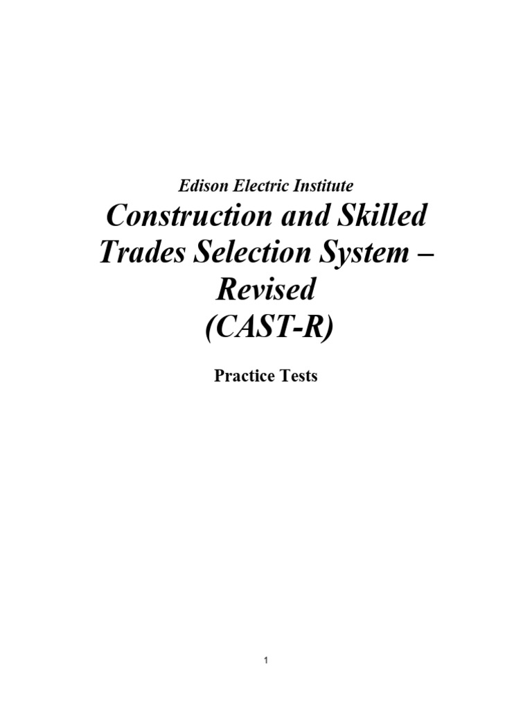 CAST-R Practice Tests for Trades Skills | PDF | Natural Gas | Gases