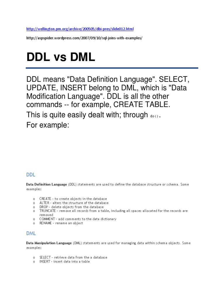 DML | PDF | Sql | Database Index