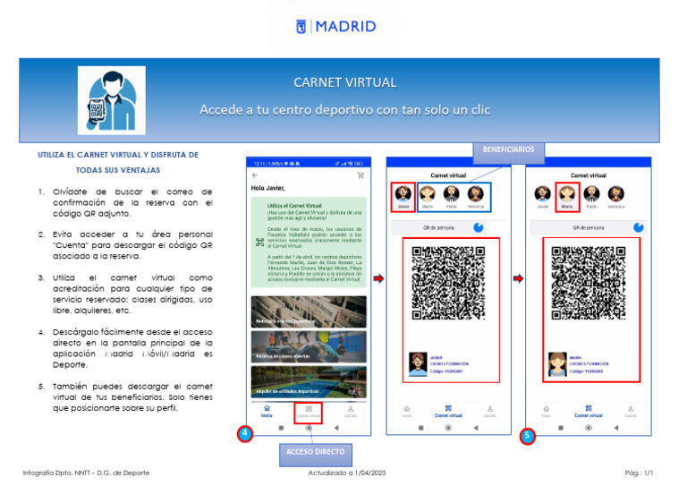 Ventajas del Carnet Virtual Deportivo | PDF