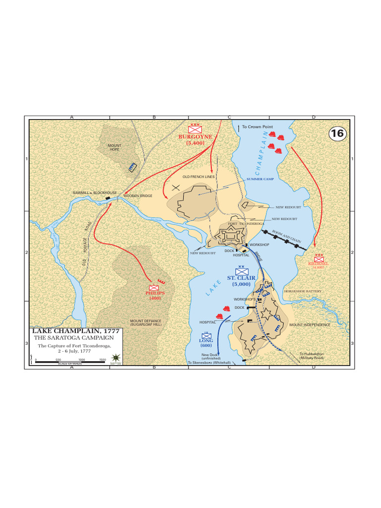 The Capture of Fort Ticonderoga, 6 July 1777 | PDF | American ...