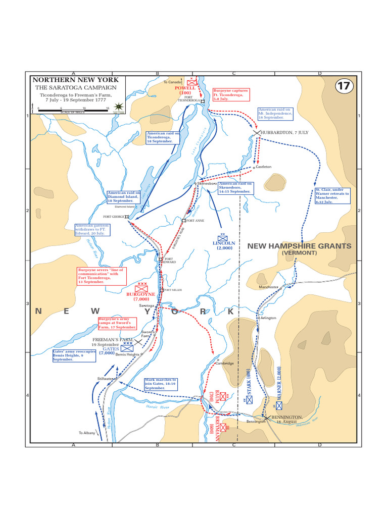 The Saratoga Campaign, September - October 1777 | PDF | Battles ...