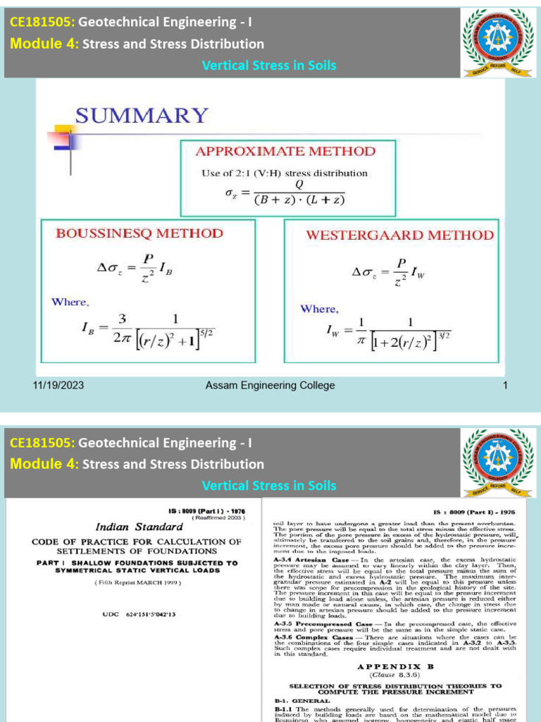 Vertical Stress in Soils Explained | PDF | Geotechnical Engineering ...