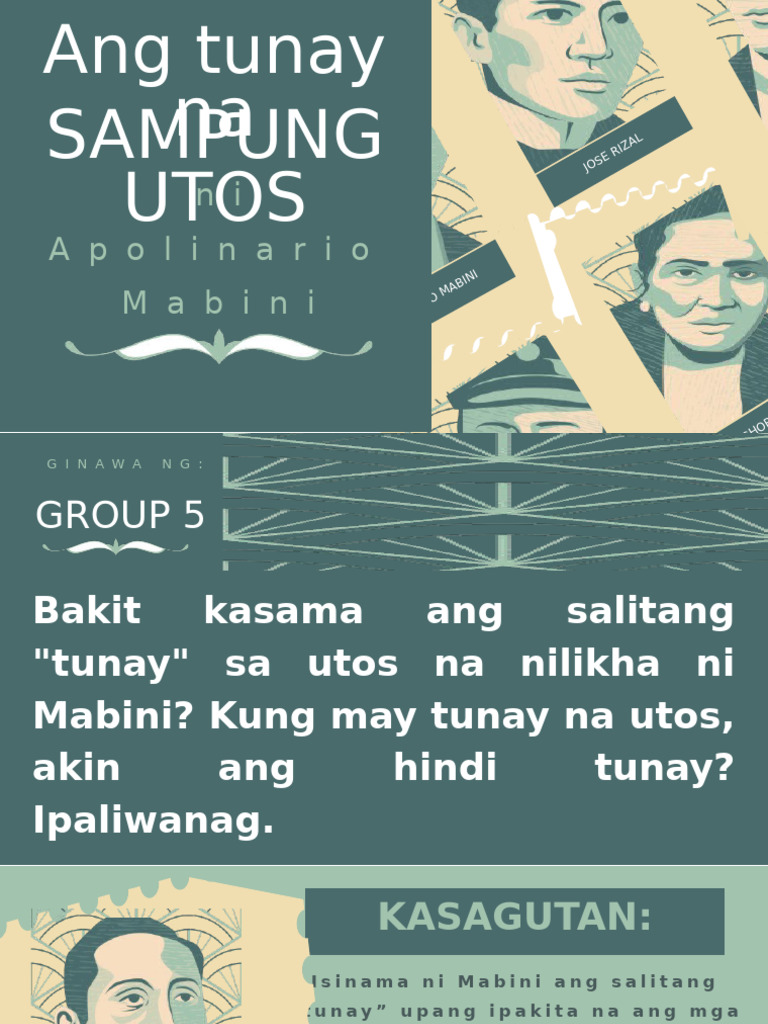 Ang Tunay Na Sampung Utos: Ni Apolinario Mabini | PDF