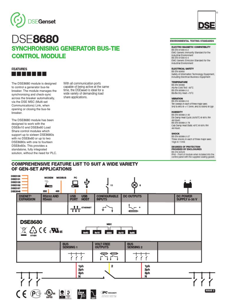 Dse8680 Data Sheet (Usa) | PDF | Programmable Logic Controller ...