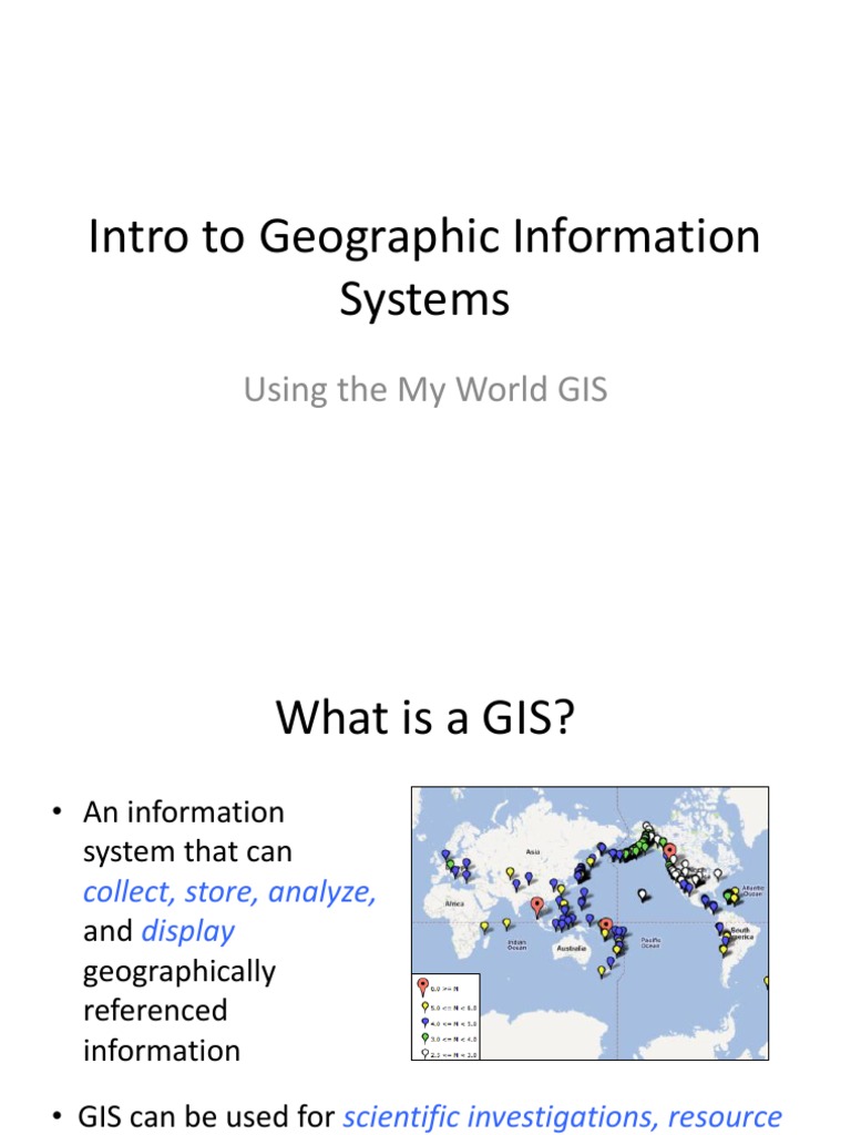 GIS Intro | PDF | Geographic Information System | Geography