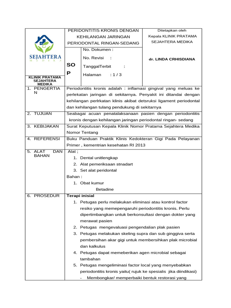 Sop Topikal Anastesi Klinik | PDF