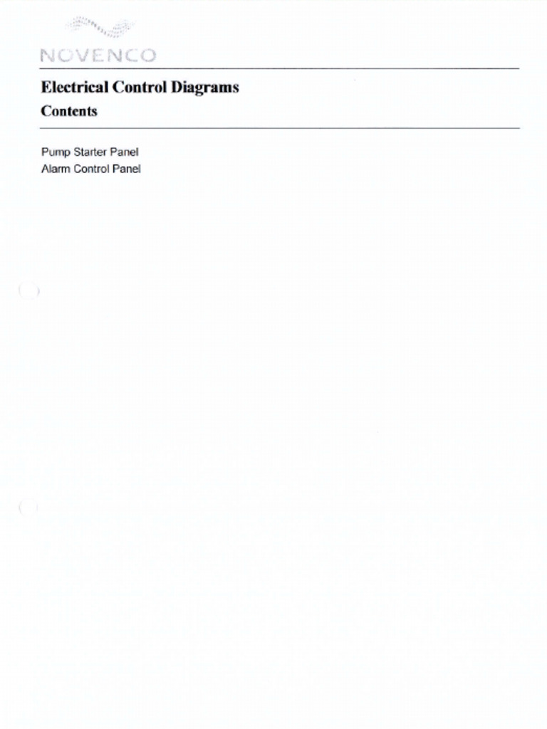 6.electrical Control Diagrams Contents | PDF