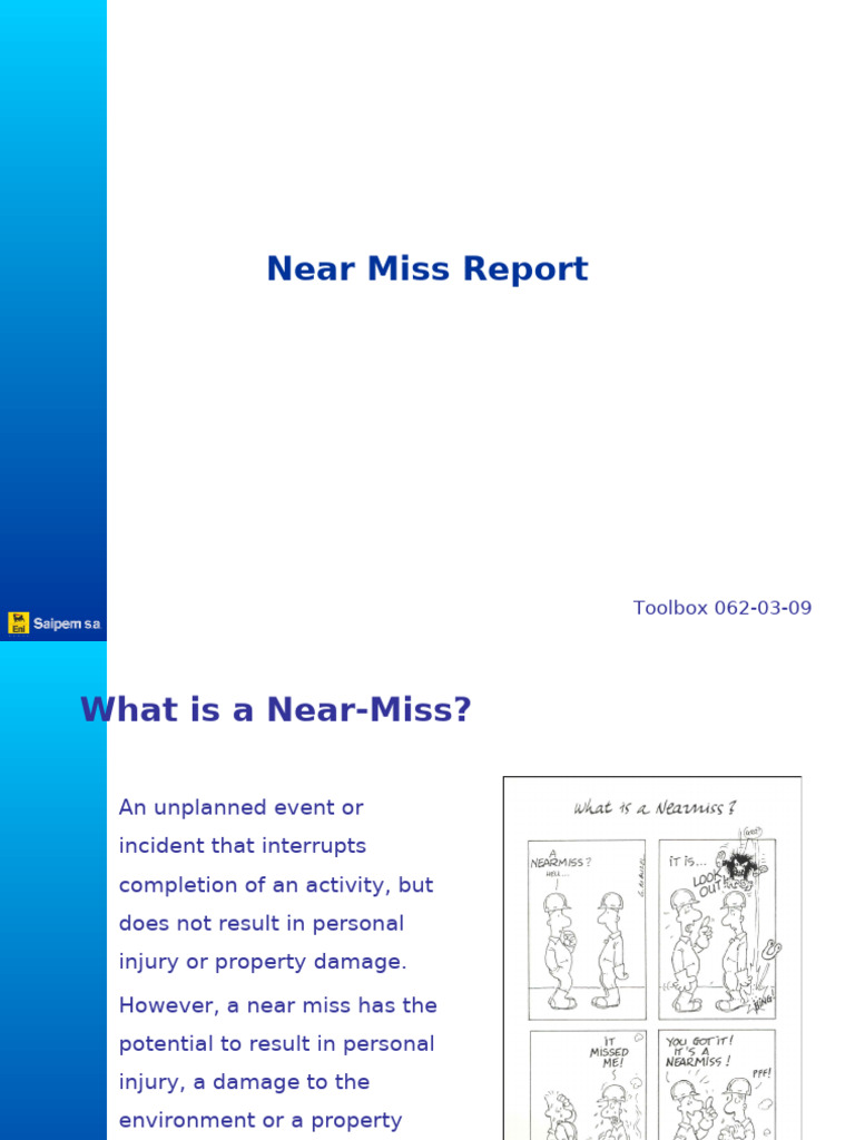 062-03-09 Near Miss Report | PDF