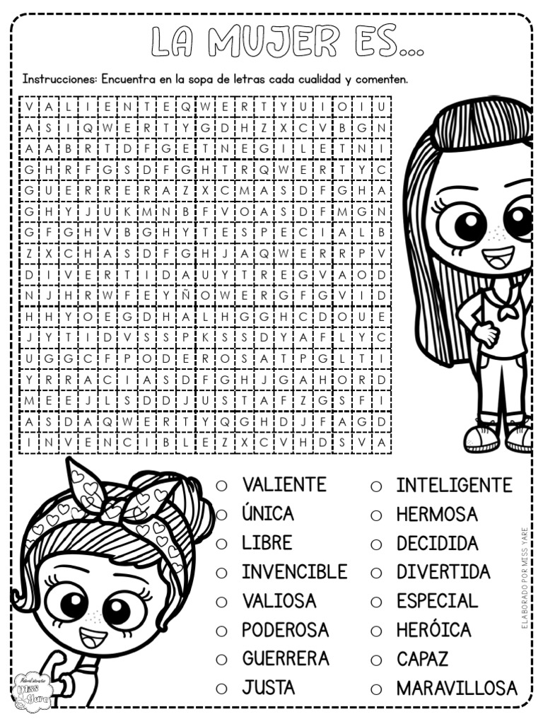 Actividad Dia de La Mujer | PDF