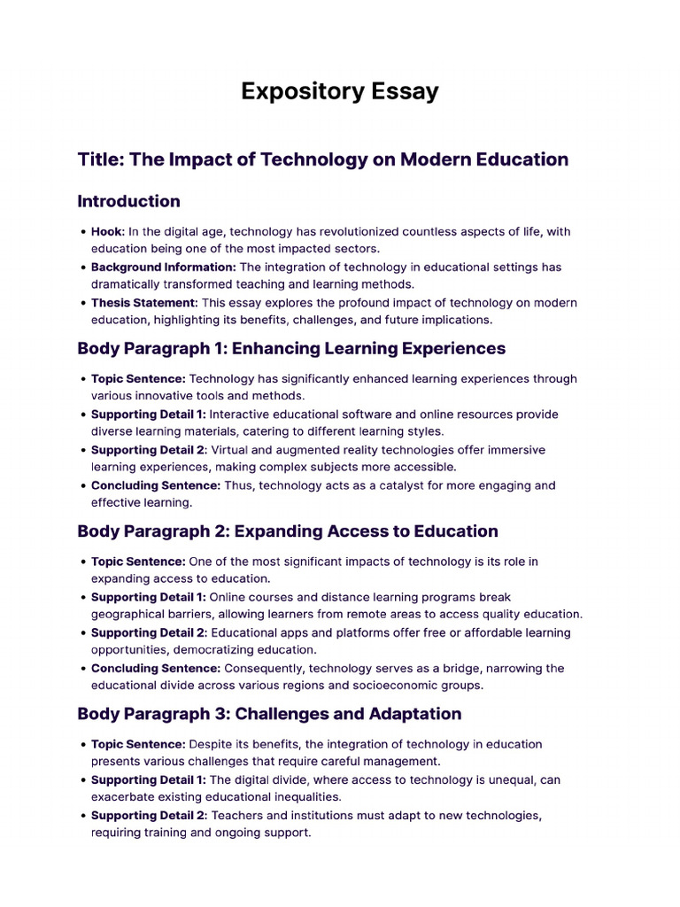 Expository Essay | PDF