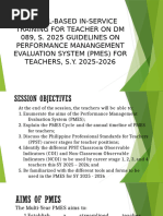 PMES 2025 Annex C 2 COT Rubric For Highly Proficient Teacher | PDF ...