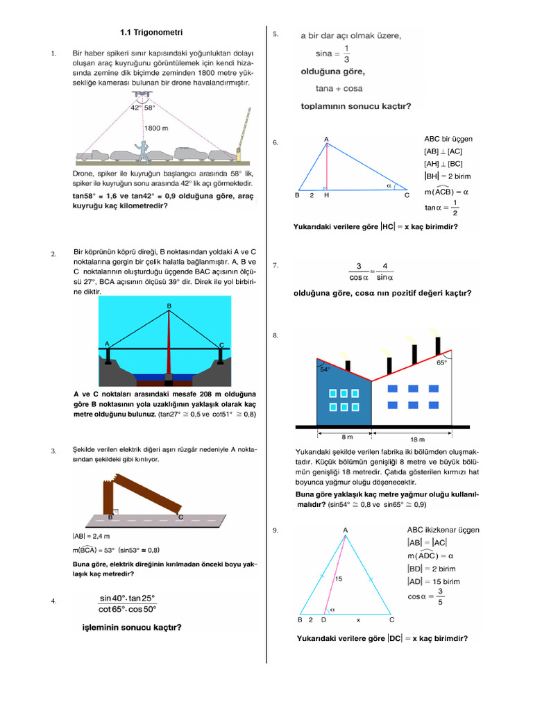 10.sınıf 1.tema Test | PDF