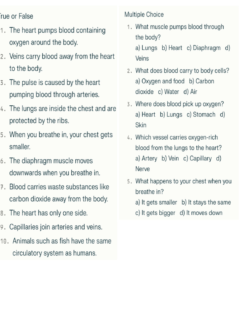 CA Science Stage Six Test | PDF