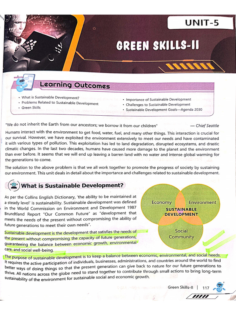 Class 10 Green Skills Book Mark | PDF