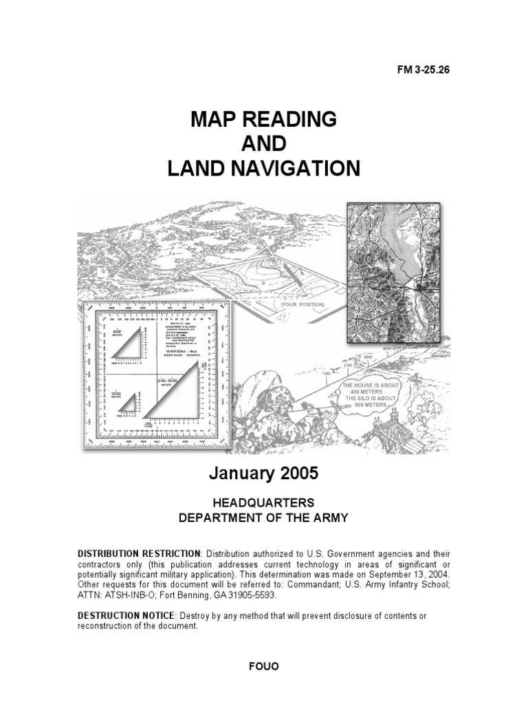 US Army - Map Reading and Land Navigation (2005 Edition) FM 3-25.26 | PDF