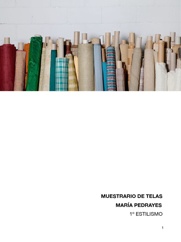MUESTRARIO TELAS_MARIAPEDRAYES | PDF | Ropa | Textiles