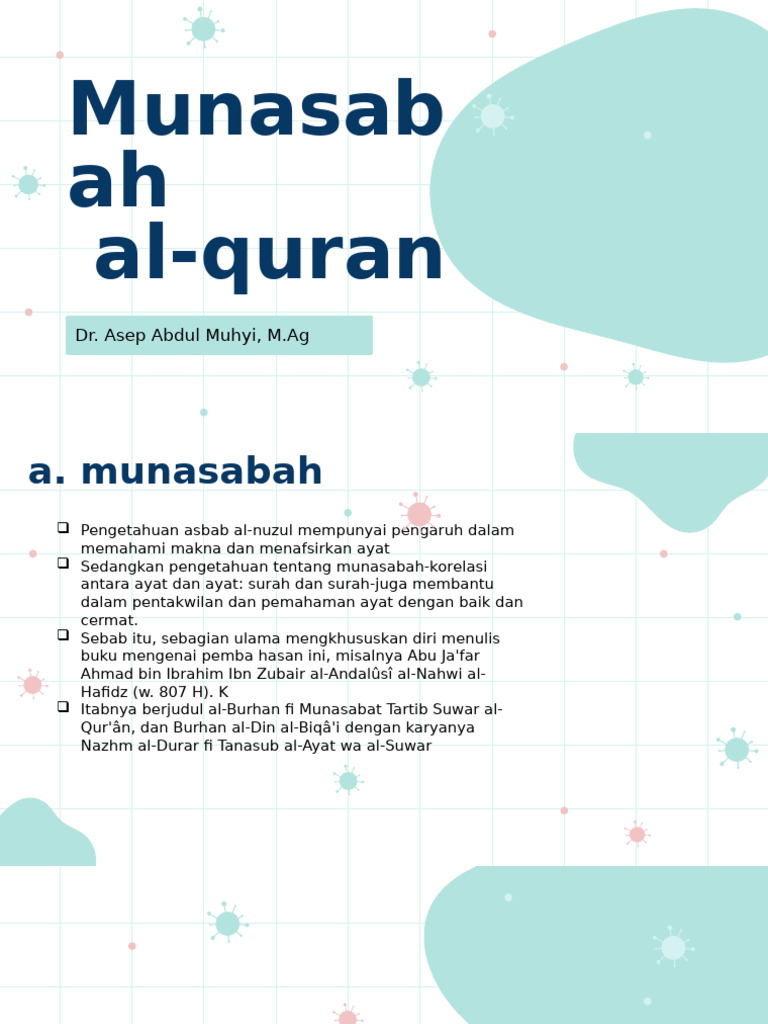 Munasabah Al Qur'An | PDF