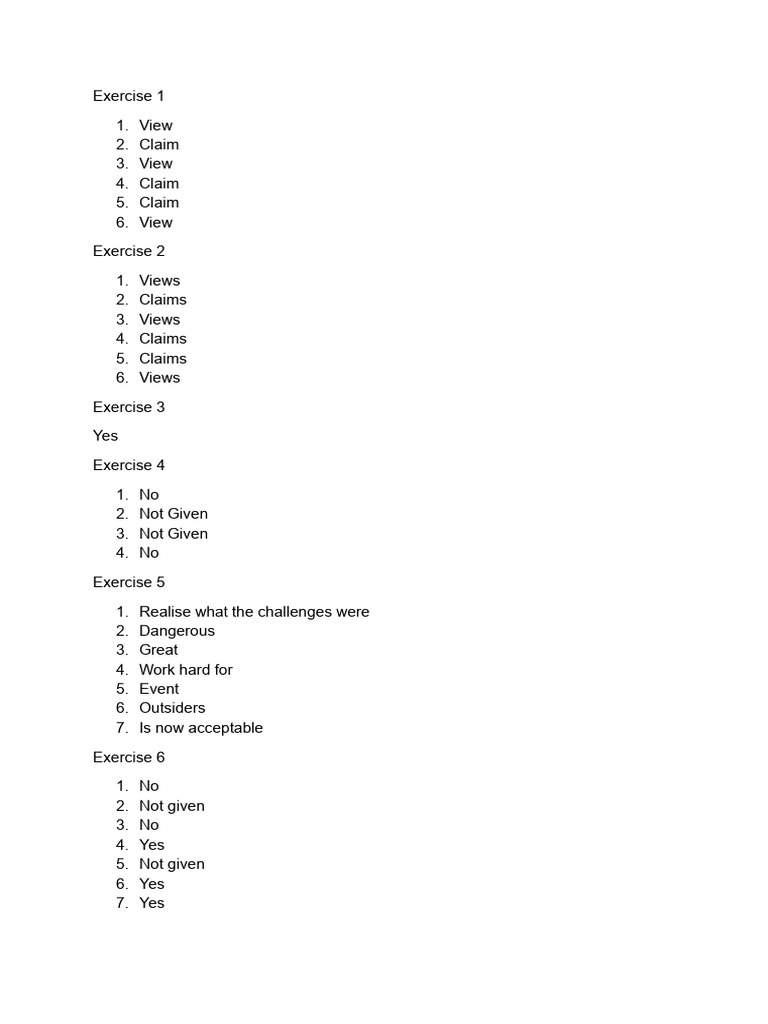 Exercise 6 | PDF