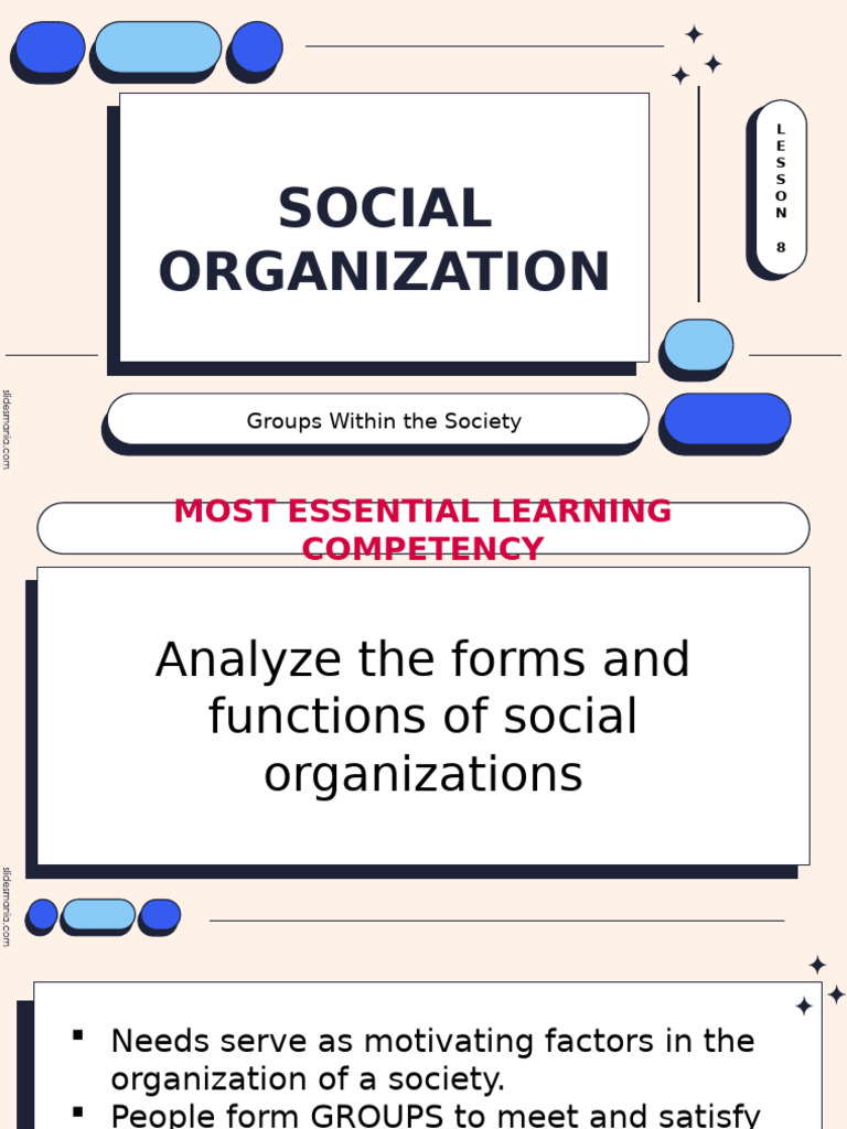 Understanding Social Organizations | PDF | Social Group | Social Psychology