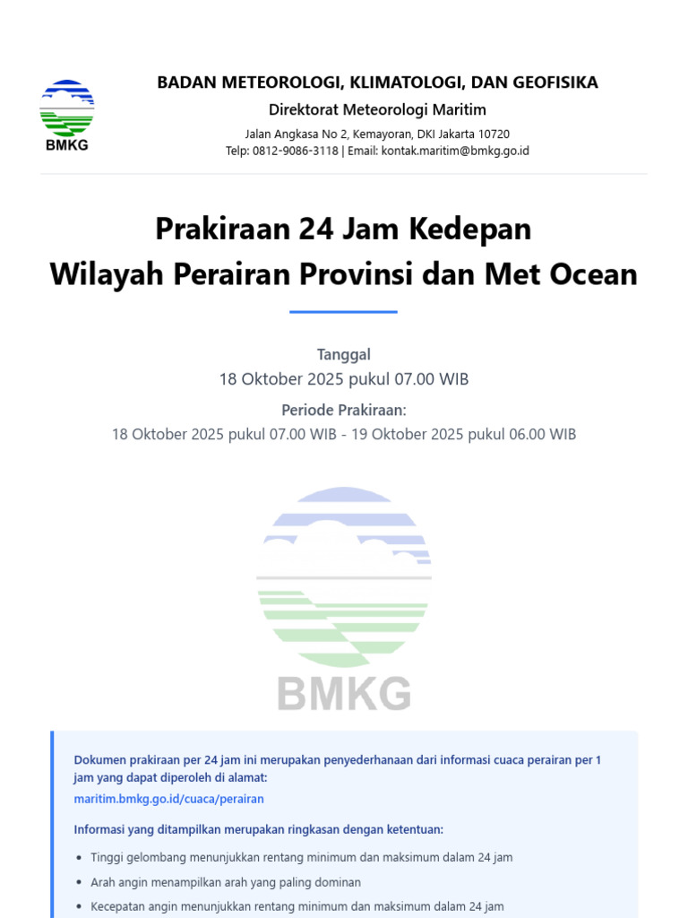 BMKG 18 Oct 25 | PDF