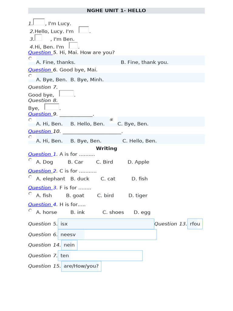 Unit 1: Greetings and Introductions | PDF