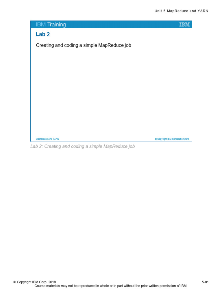 Exercise 5 - Creating and Coding A Simple Mapreduce Job | PDF | Java ...