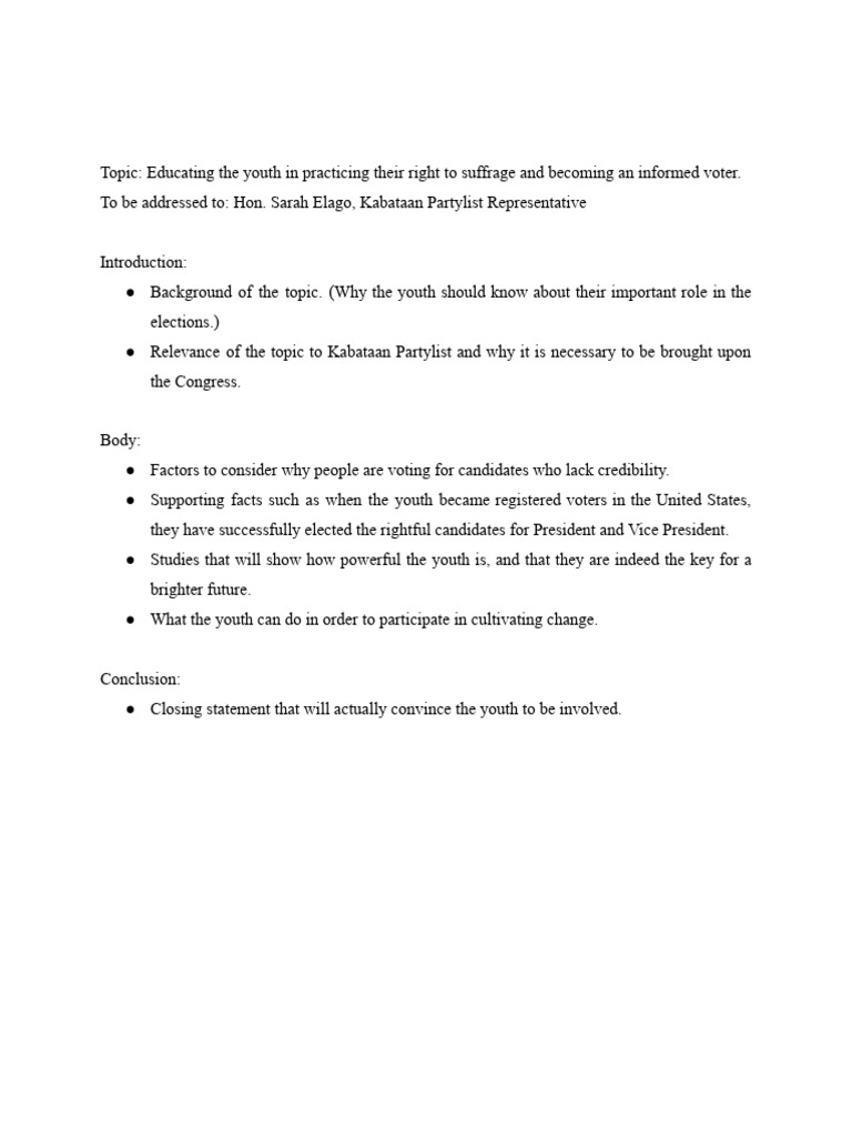 Persuasive Writing Outline | PDF
