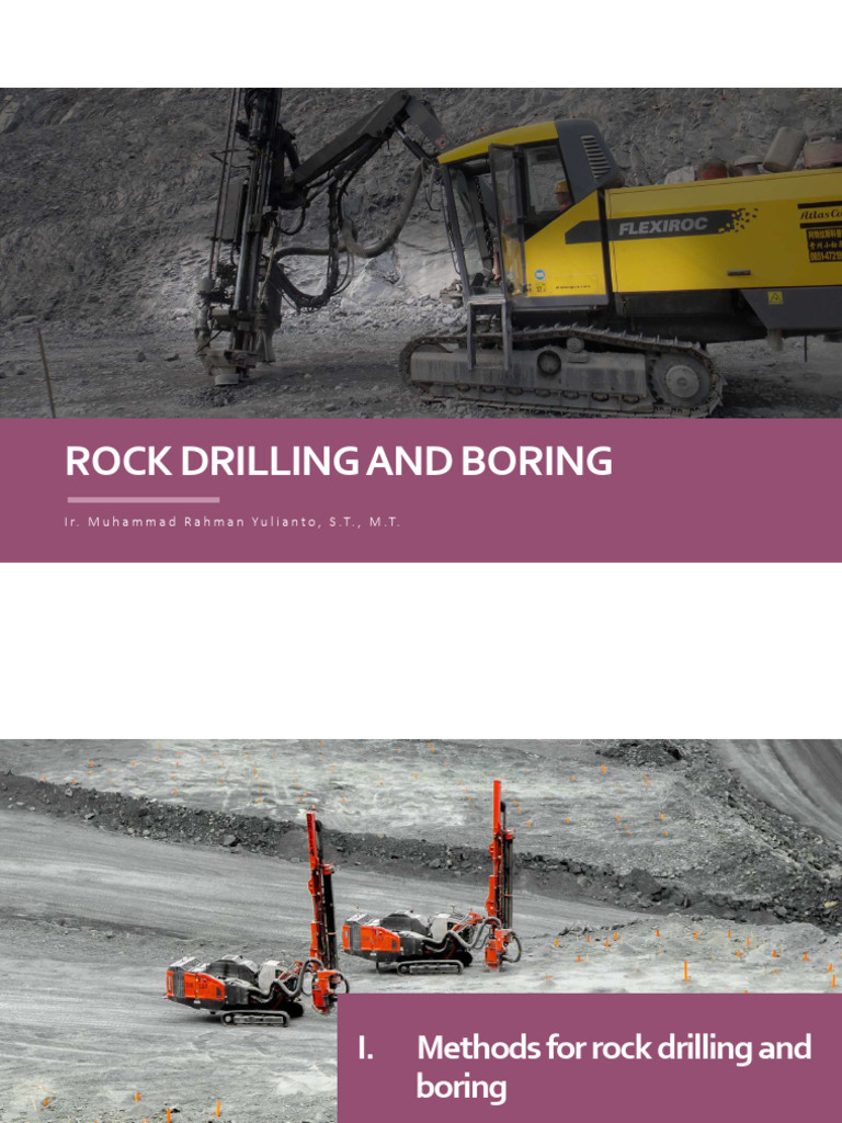 Rock Drilling and Boring | PDF | Drilling | Metalworking