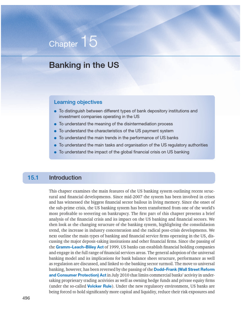 6. BANKING IN THE US | PDF | Mortgages | Alt A