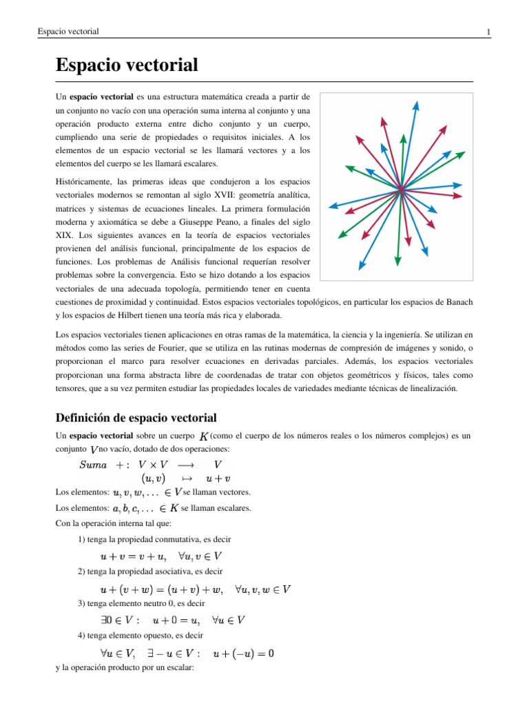II Espacios Vectoriales | Espacio vectorial | Base (álgebra lineal)