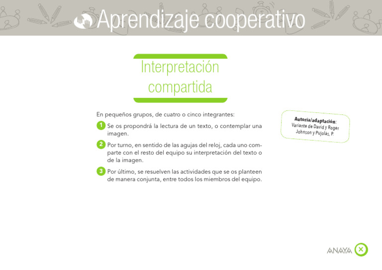 Interpretación Compartida en Grupos | PDF