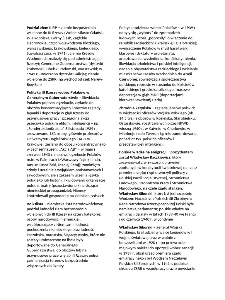 Podział Ziem II RP | PDF
