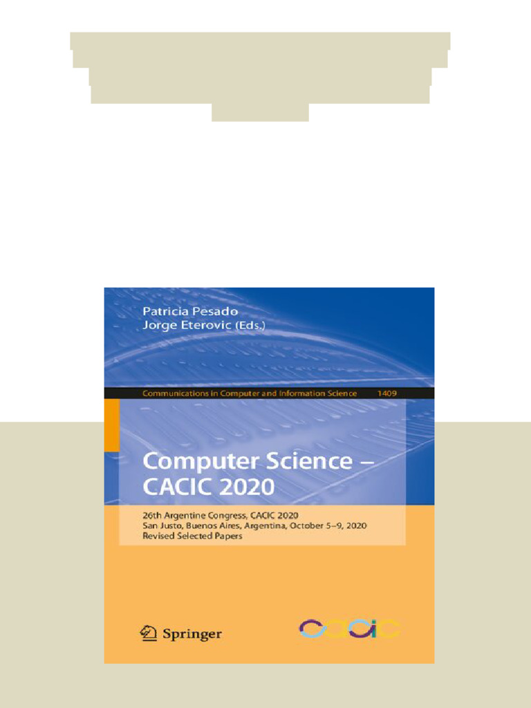 Computer Science CACIC 2020 26th Argentine Congress CACIC 2020 San ...