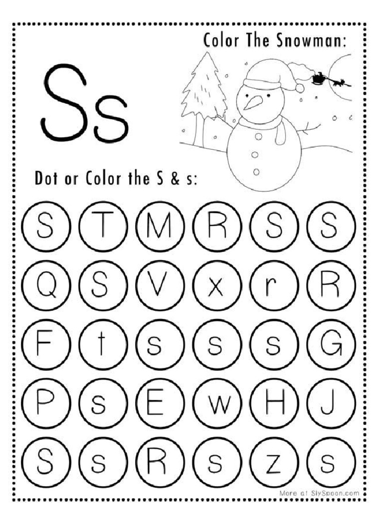 Tracing Letter S-T | PDF