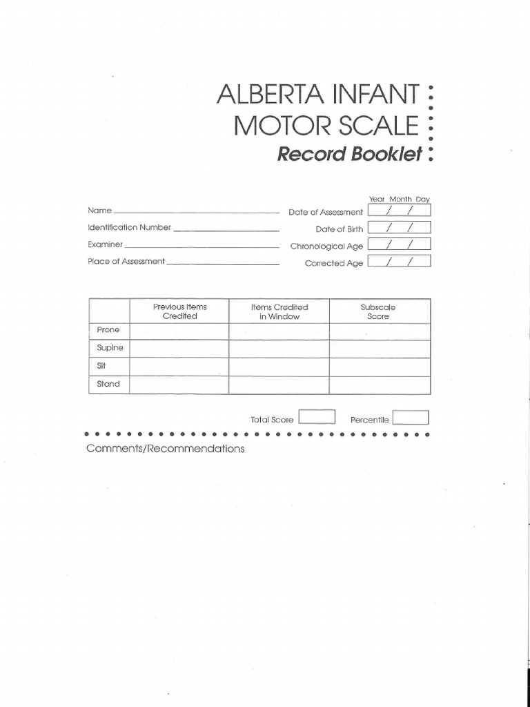 AIMS Scoresheet | PDF