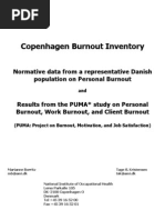 CBI Scales | PDF | Occupational Burnout | Questionnaire