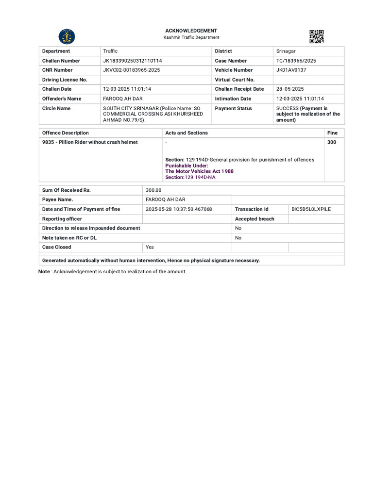 EPay-eCourts Digital Payment 3rd | PDF | Land Transport | Road Transport