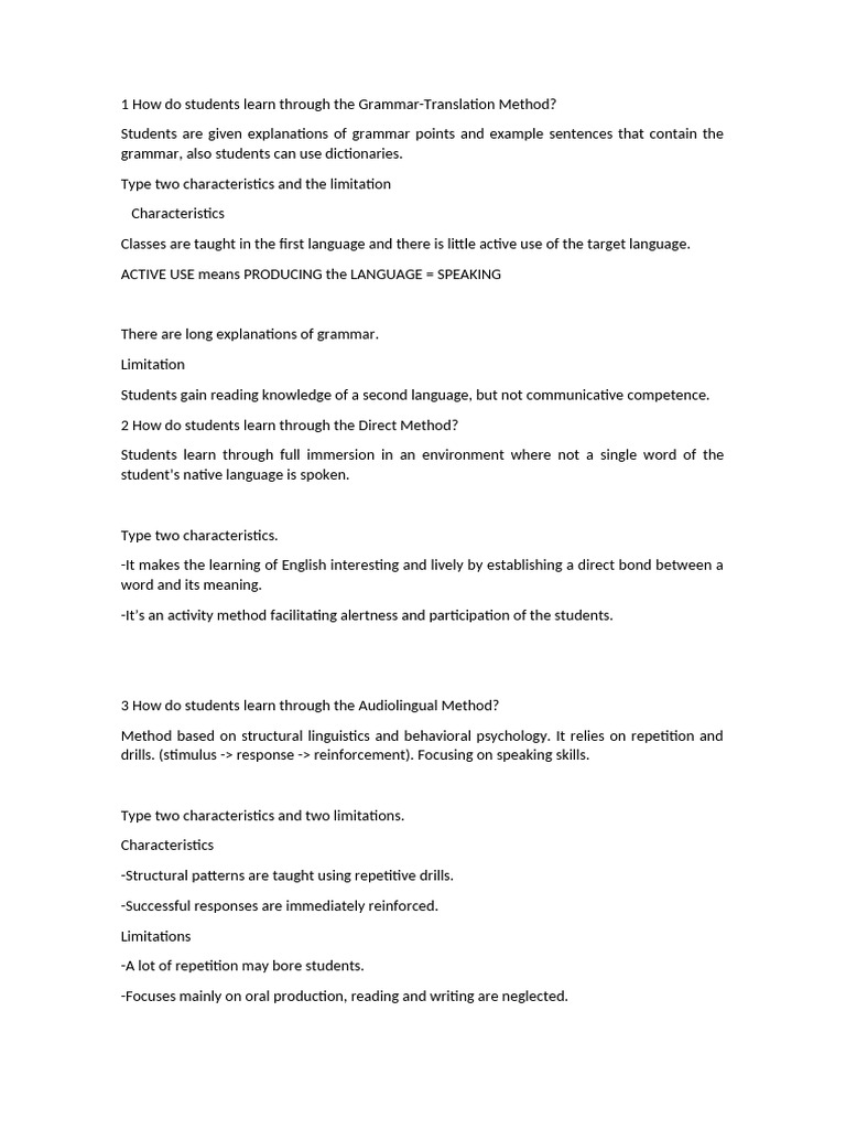 1 How Do Students Learn Through The Grammar | PDF | Linguistics | Human ...