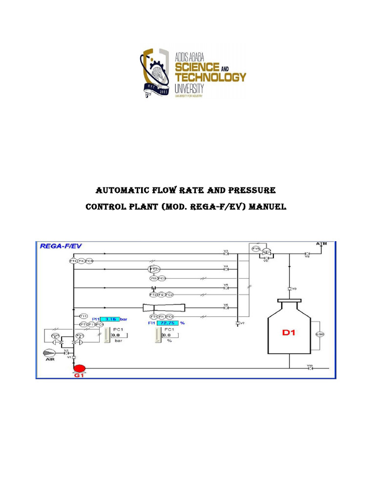 Automatic Flow & Pressure Control Manual | PDF | Flow Measurement ...