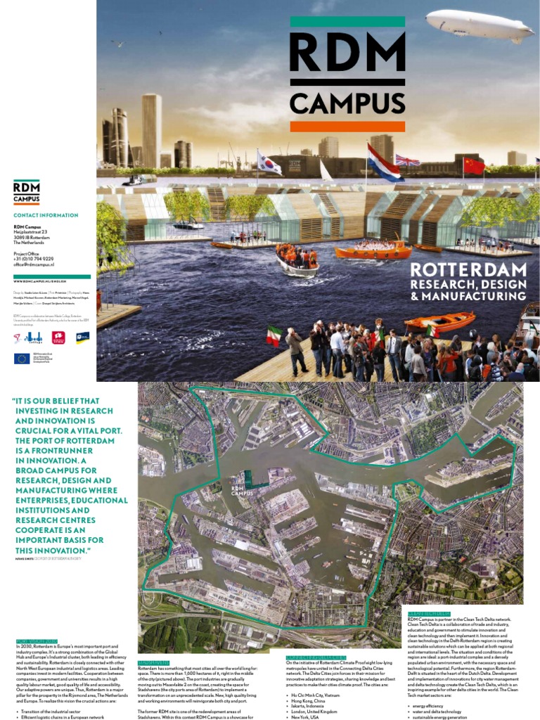 Brochure RDM Campus Rotterdam English | PDF | Sustainability ...
